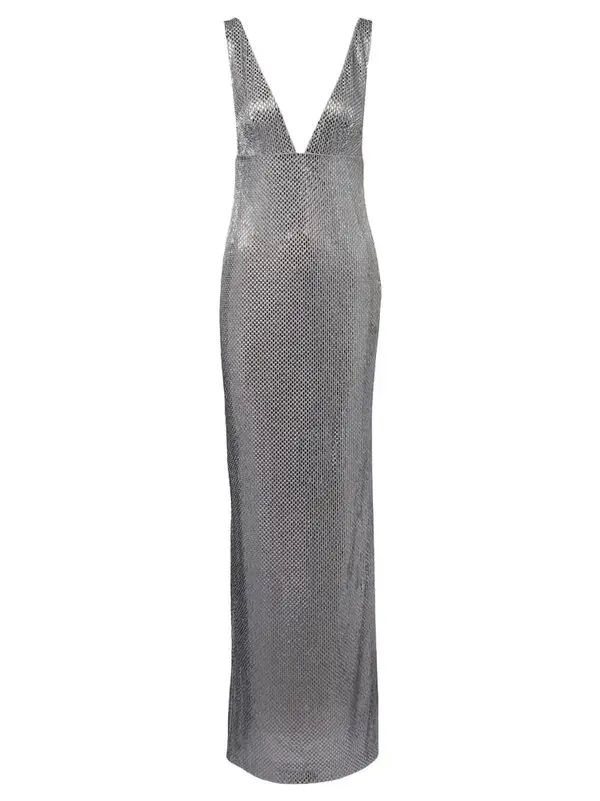 Roland Mouret Diamanté Gown - Silver