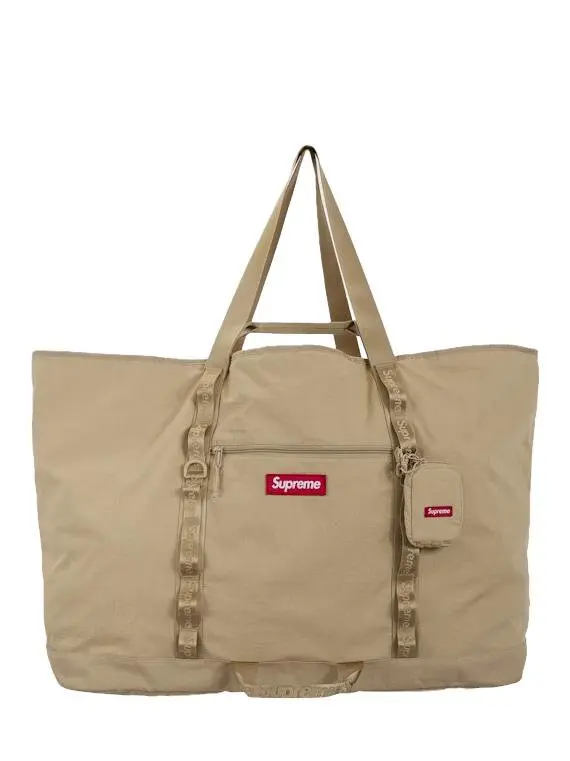 Supreme Xlarge Tote Bag With Utility Pouch - Tan