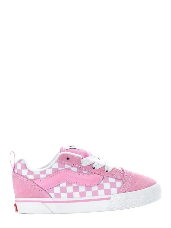 VANS Knu Skool Checkerboard Sneakers - Prism Pink/white