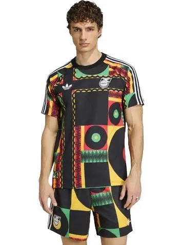 Adidas Yellow Jamaica National Team Originals T-shirt - Black