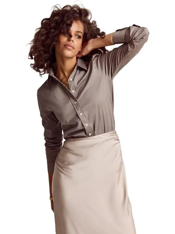 The Shirt By Rochelle Behrens The Icon Shirt - Khaki