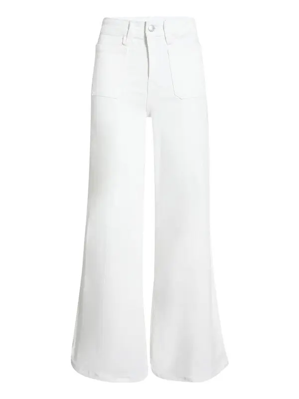 Good American Palazzo High-waist Jeans - White001