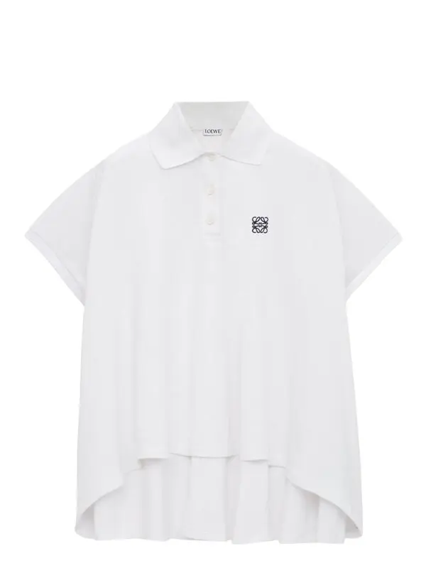 Loewe Asymmetric-hem Polo Shirt - White