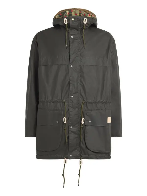 Barbour X Paul Smith Durham Waxed Jacket - Green