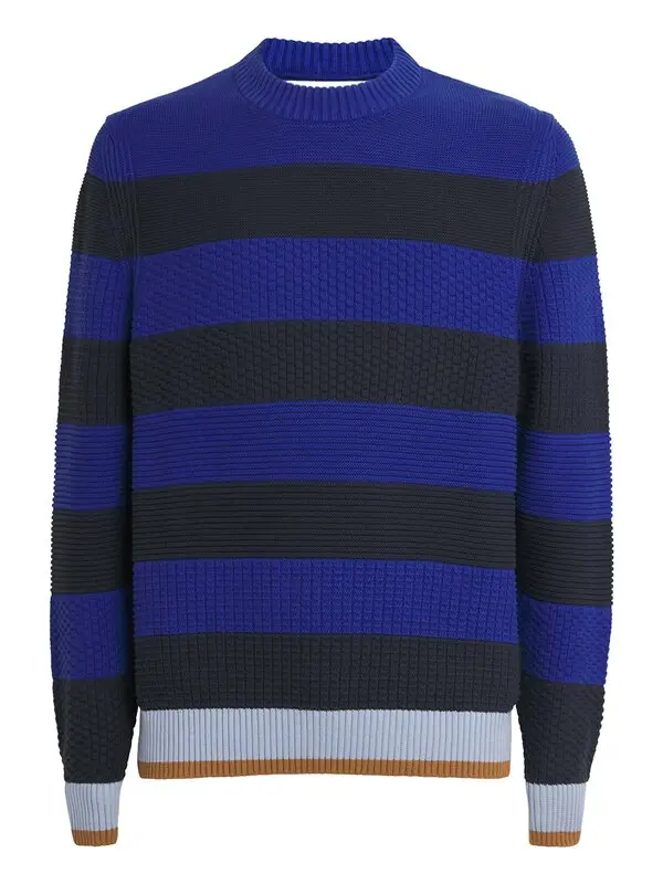 Barbour X Paul Smith Cotton Stripe Southwold Sweater - Navy