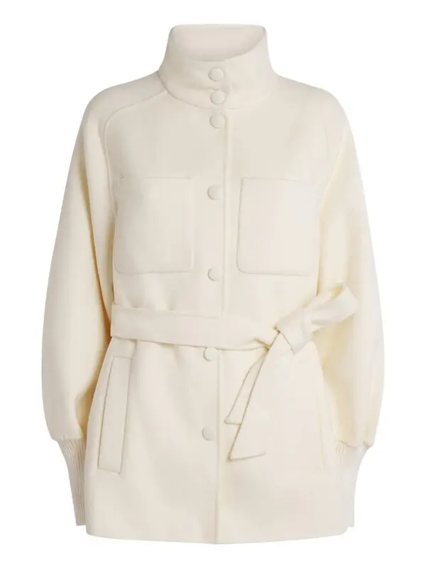 Mackage Wool Belted Shania Jacket - Ivory