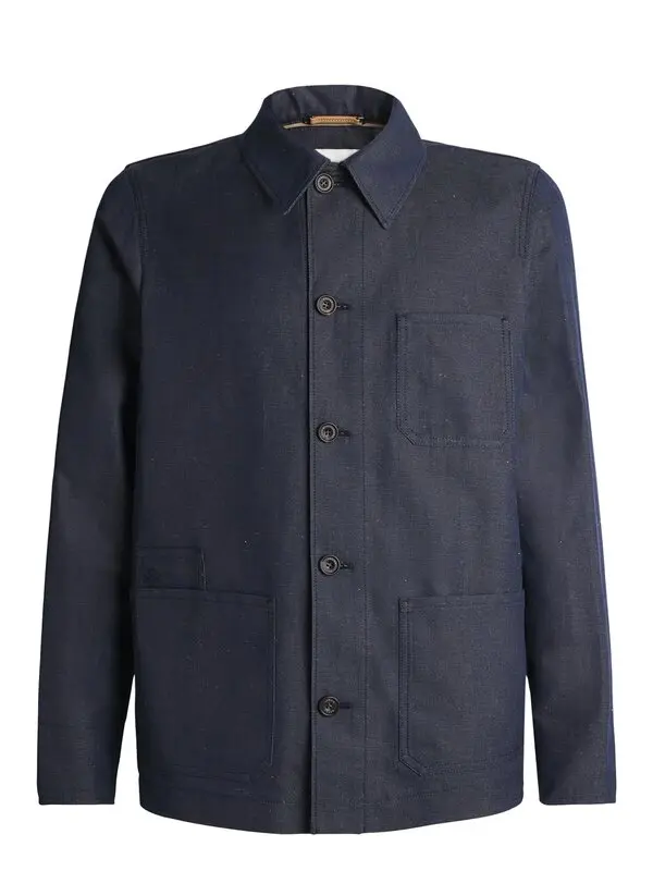 Jacob Cohen Denim Canvas Chore Jacket - Blue