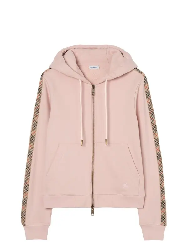 Burberry Cotton Zip-up Hoodie - Pink