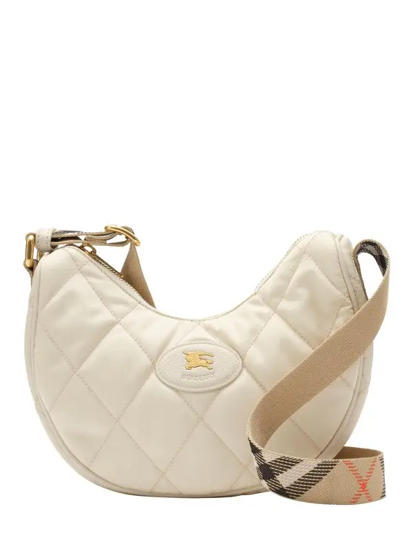 Burberry Horseshoe Crossbody Bag - Ivory