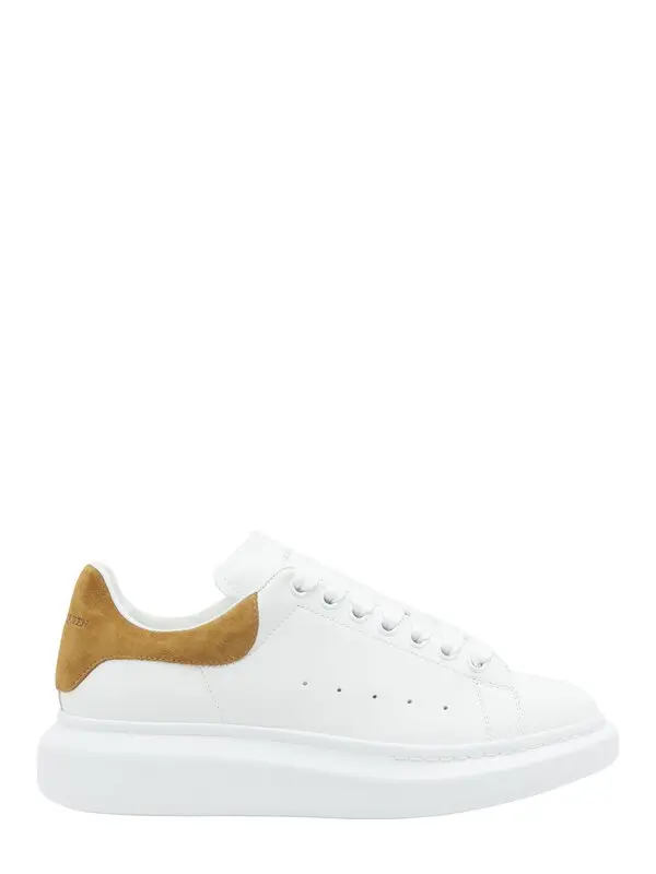 Alexander McQueen Leather Oversized Sneakers - Nude