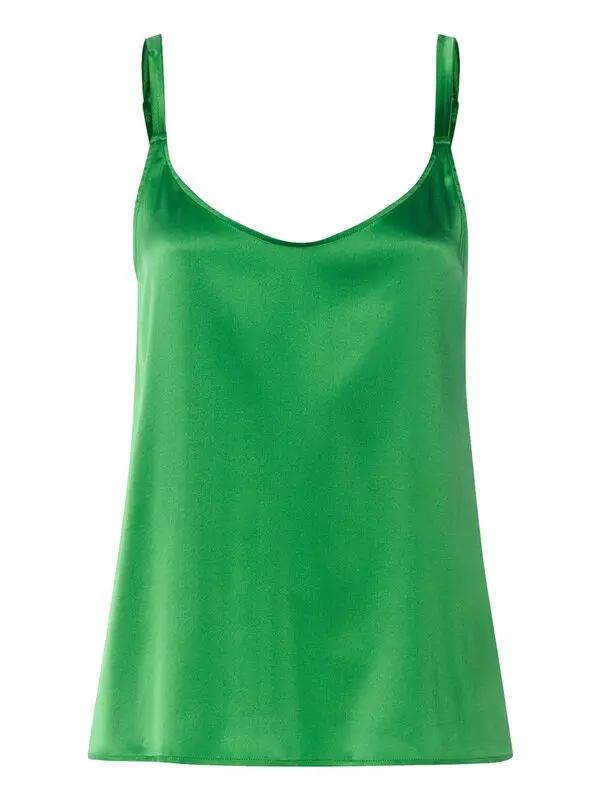 Hanro X Charlotte Adam Silk-blend Camisole - Green