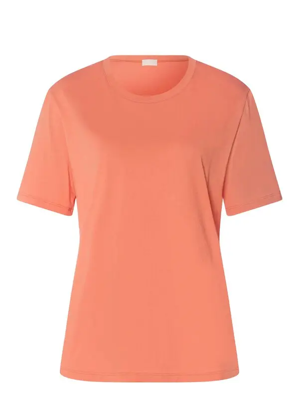 Hanro Organic Cotton Crew-neck T-shirt - Orange