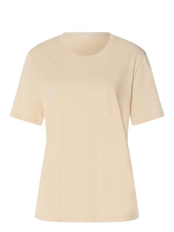 Hanro Organic Cotton Crew-neck T-shirt - Beige