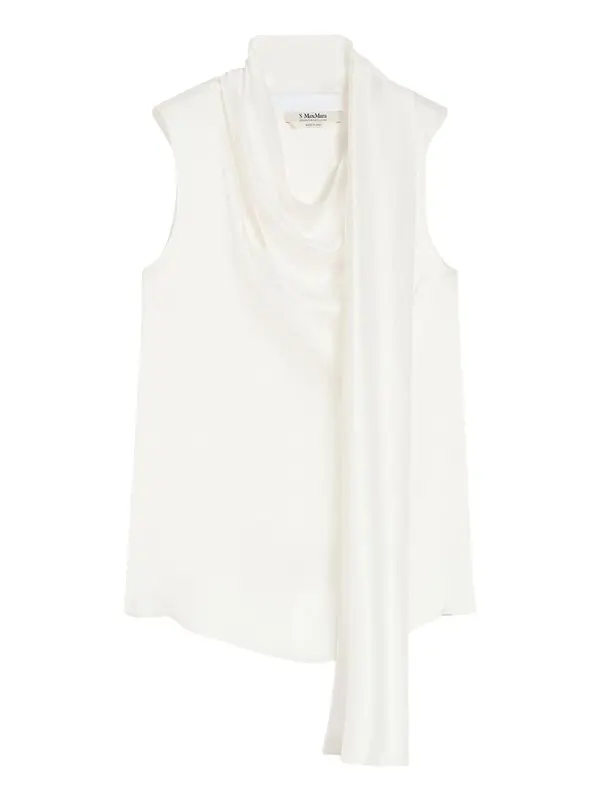 Max Mara Silk Dry Blouse - White