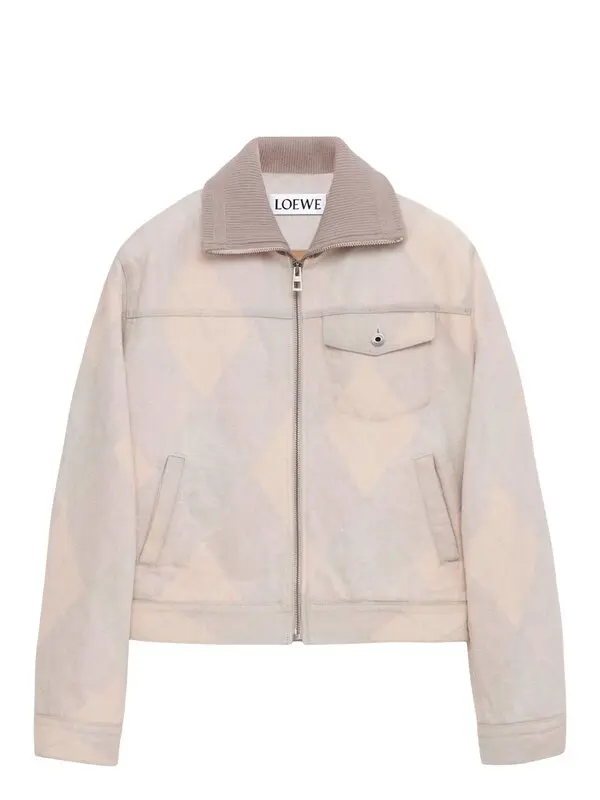 Loewe Argyle Denim Jacket - Beige