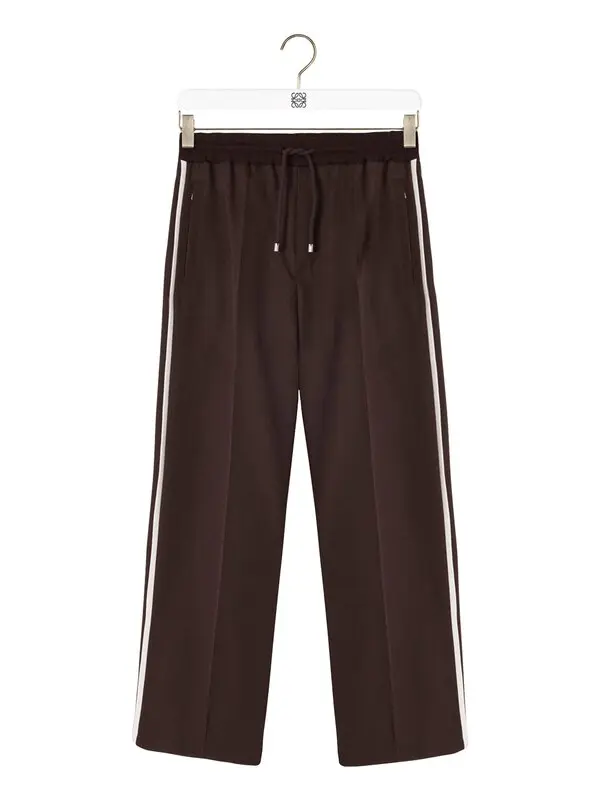 Loewe Wool-blend Track Trousers - Brown
