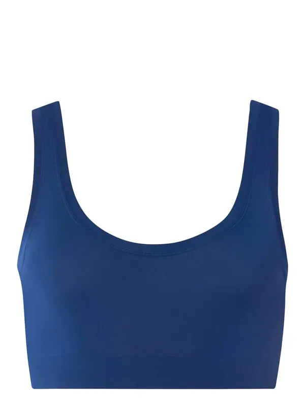 Hanro Cropped Bra Top - Navy