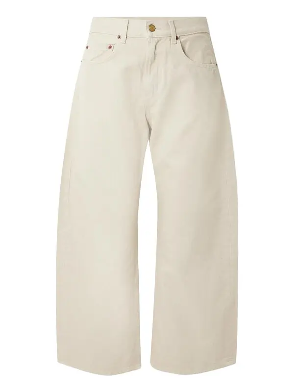 B Sides Floppy Mid-rise Wide-leg Jeans - Neutrals