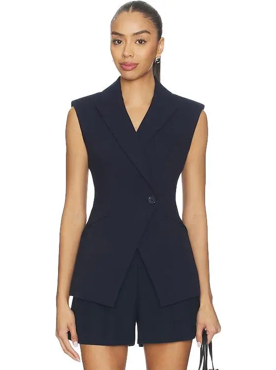 Veronica Beard Ciel Vest - Navy