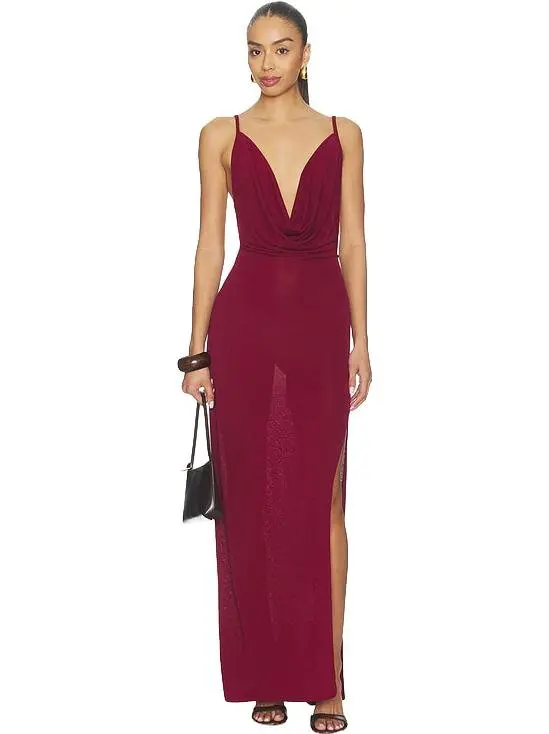 SNDYS Joy Maxi Dress - Burgundy