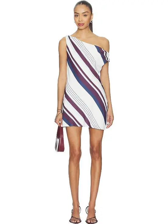 MADISON THE LABEL Blaine Mini Dress - Stripe Print