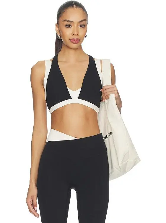 P.E Nation Unity Sports Bra In ,white - Black