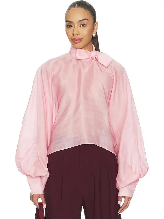 LA FUORI Tie-up Top - Petal Pink