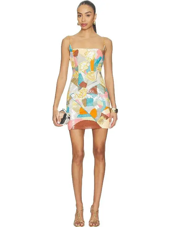 LA FUORI Mini Dress - Mosaic Burst