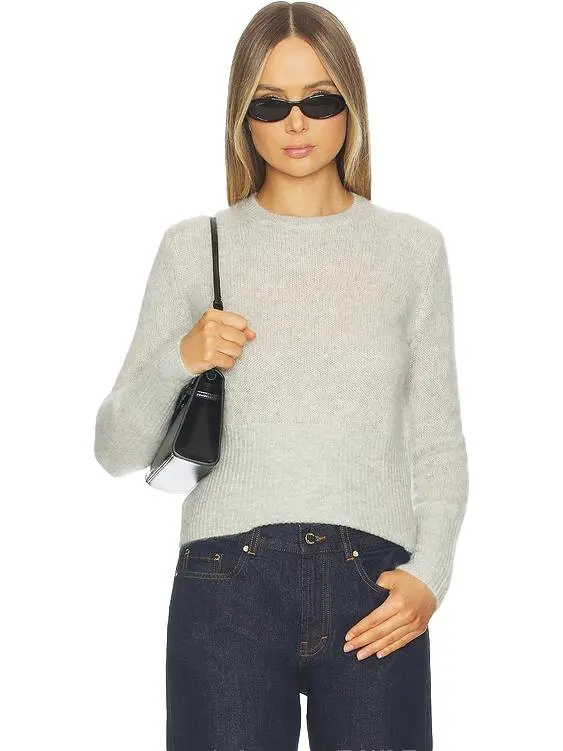 W. CASHMERE Laurel Cinched-waist Sweater - Mist