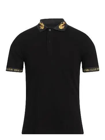 Versace Polo Shirt Size Cotton, Polyester, Elastane - Black