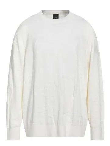 Armani Exchange Military Cotton Sweater - White