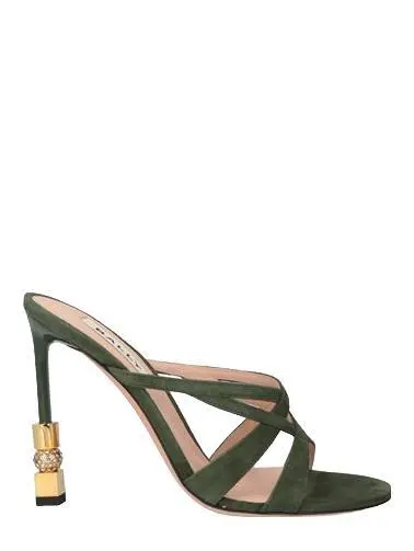 Bally Sandals With Crystals And Appliqués - Green