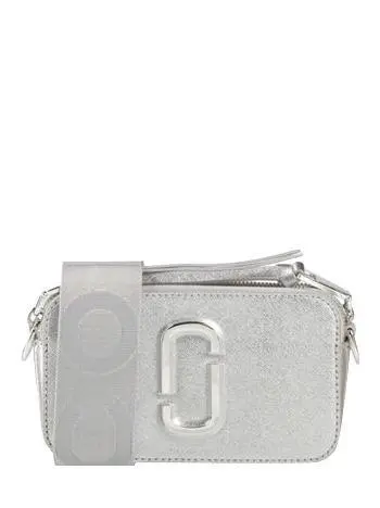 Marc Jacobs Leather Camera Bag With Adjustable Strap - Silver