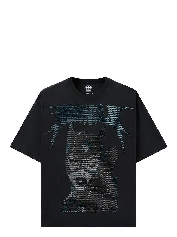 YOUNGLA X Batman Rhinestone Tee Shirt - Catwoman