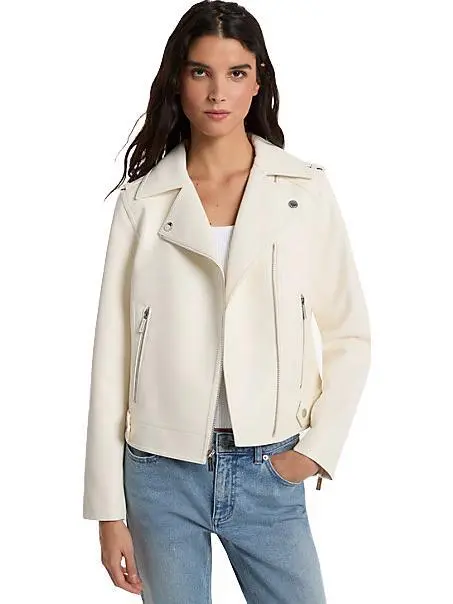 Michael Kors Moto Jacket - White