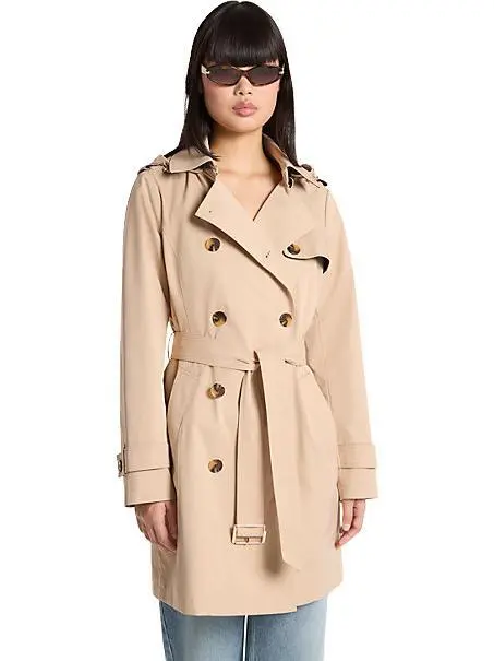 Michael Kors Belted Trench Coat - Natural
