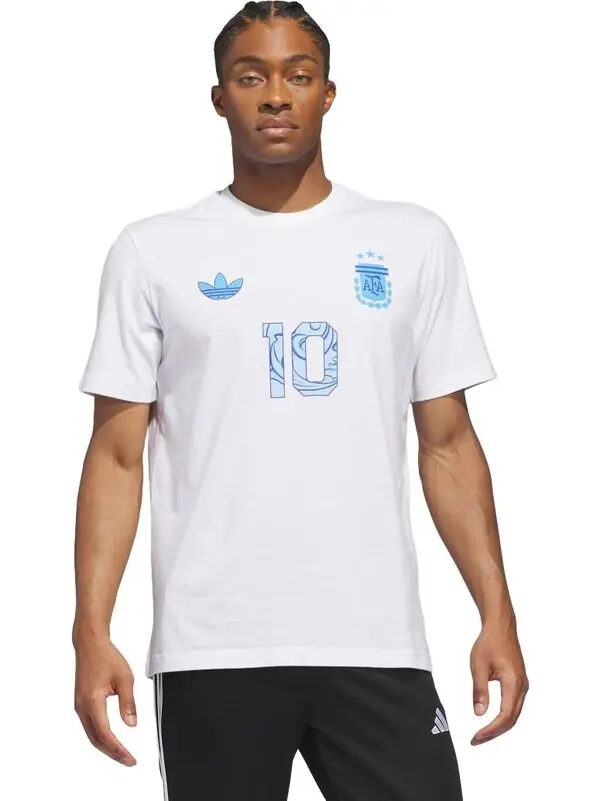Adidas Messi N&n Away Graphic Tee - White