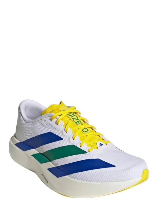 Adidas Adizero Evo Sl Woven Sneakers - Yellow / Royal Blue / Iron Metallic