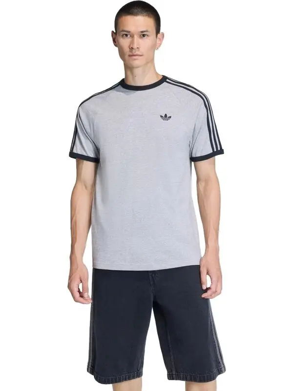 Adidas 3-stripes Tee - Medium Grey Heather