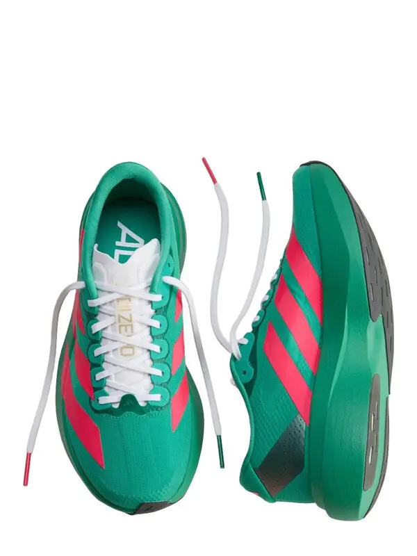 Adidas Adizero Evo Sl Woven Athletic Sneakers - Court Green / Lucid Red / Cloud White