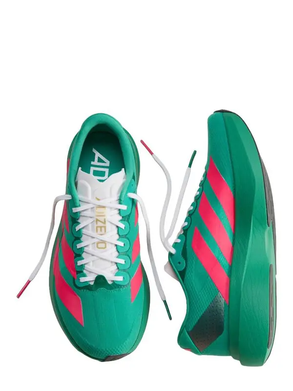 Adidas Adizero Evo Sl Woven Sneakers - Court Green / Lucid Red / Cloud White