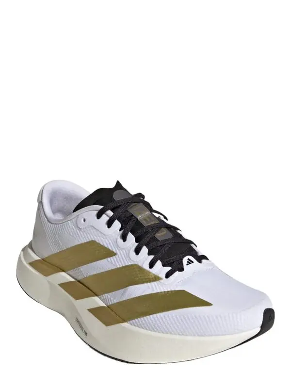 Adidas Adizero Evo Sl Woven Sneakers - Cloud White / Matte Gold / Core Black