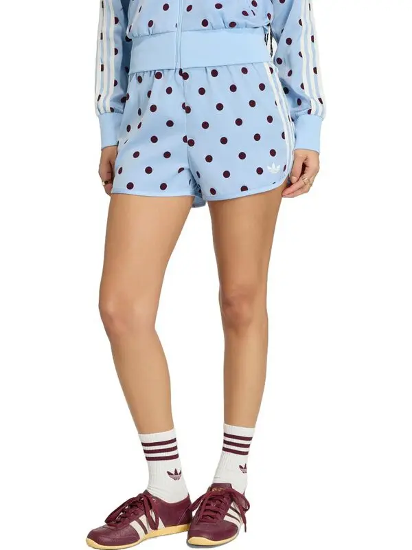 Adidas Polka Dot Sprinter Shorts - Clear Sky
