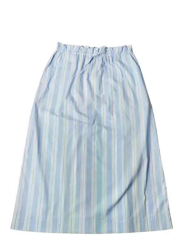 Staud Shore Striped-pattern Midi Skirt - Blue