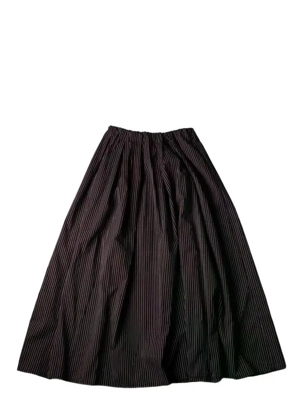Faithfull The Brand Pelea Pinstripe Midi Skirt - Purple