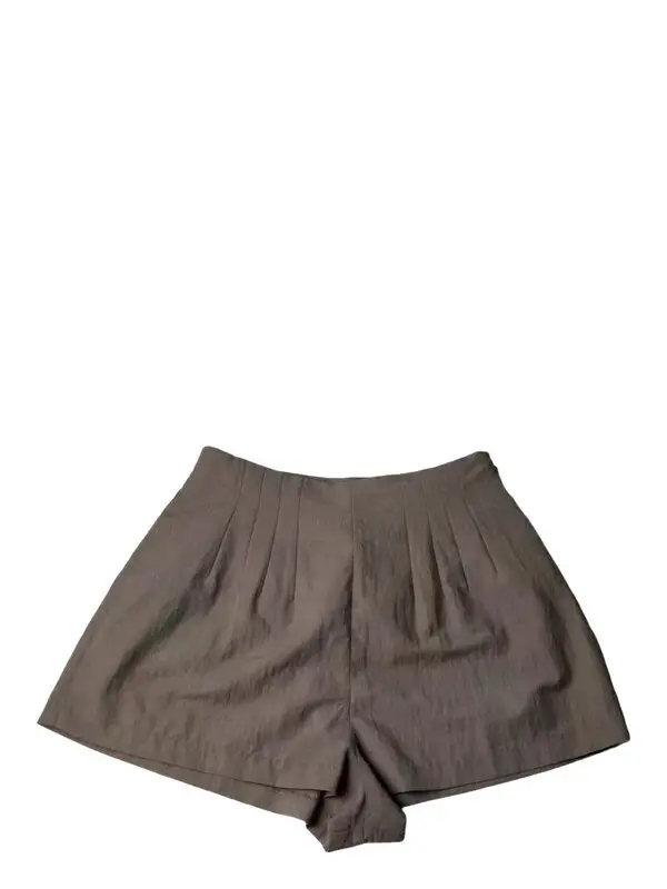 Staud Magpie Pleated Shorts - Neutrals