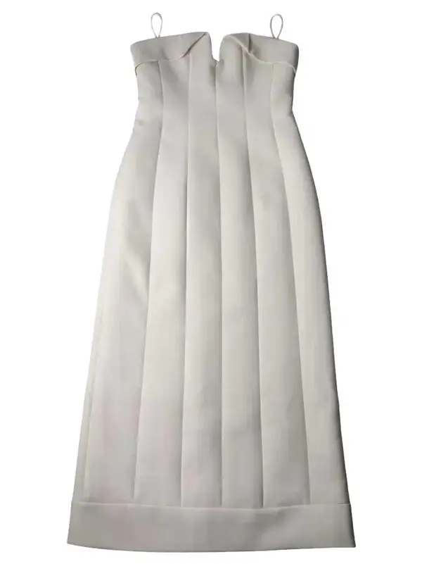 Alexis Donella Panelled Midi Dress - Neutrals