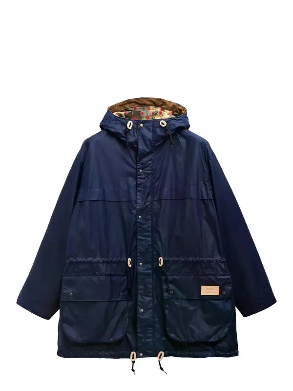 Barbour Durham Waxed Jacket - Blue