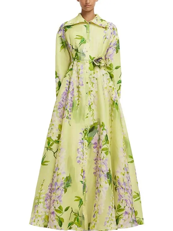 LEO LIN Josephine Silk Gown - Wisteria