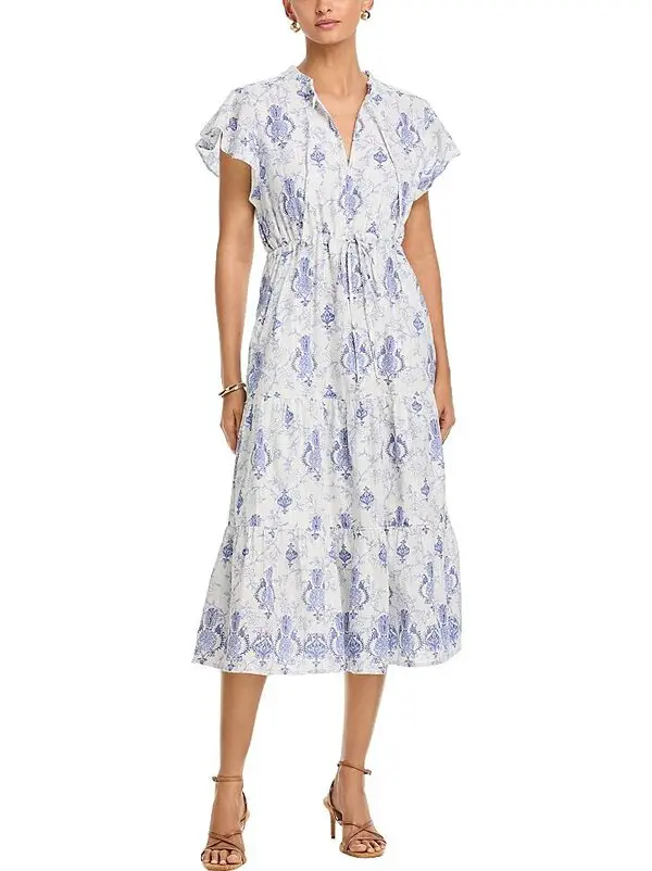 Tommy Bahama Noble Pineapple Midi Dress - White